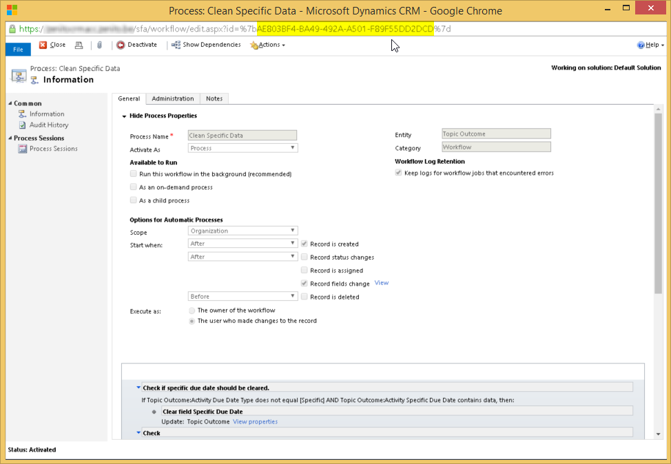 Execute A Dynamics Crm Workflow From C Dynamict